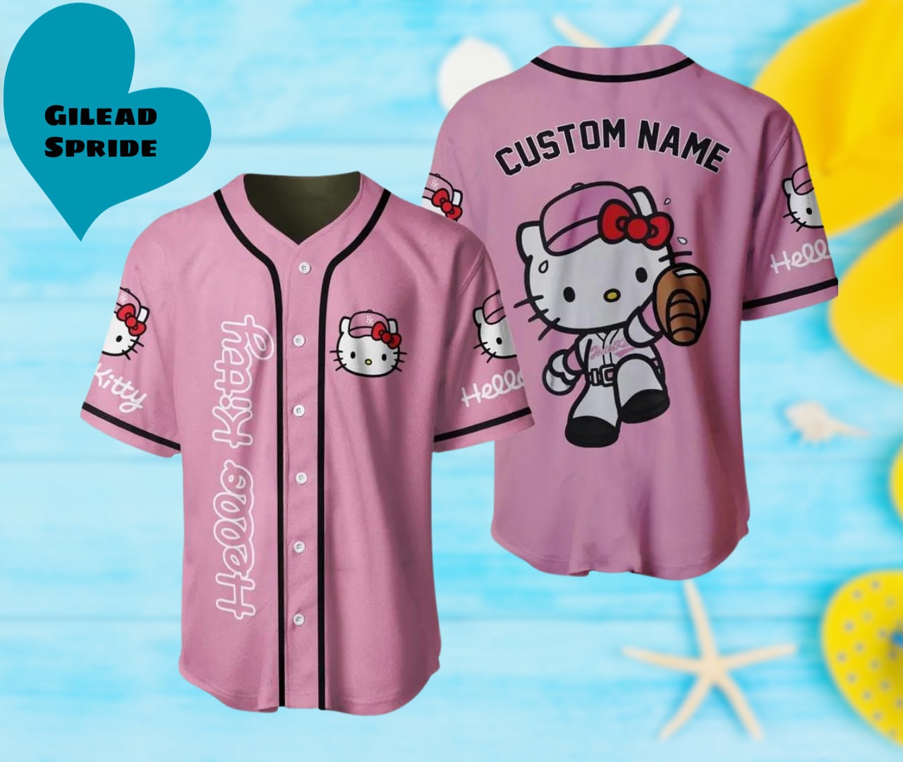 Personalized Hello Kitty Baseball Jersey For Men sold by Rebeca ...