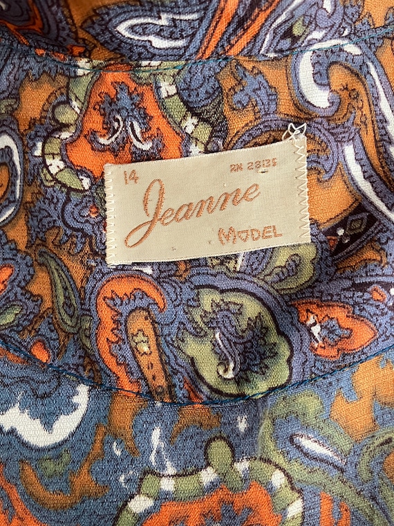 Late 1950s Early 1960s 'Jeanne Model' Paisley Pattern… - Gem