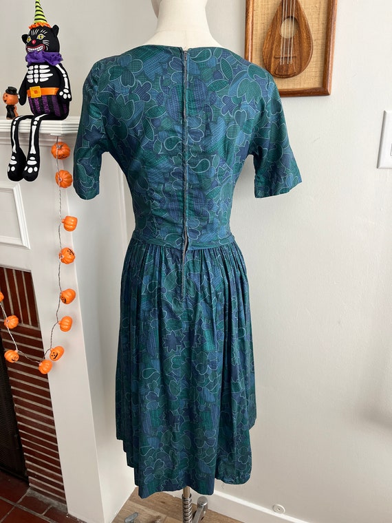 1950s 1960s Carol Rodgers-Blue and Green Four Leaf Cl… - Gem