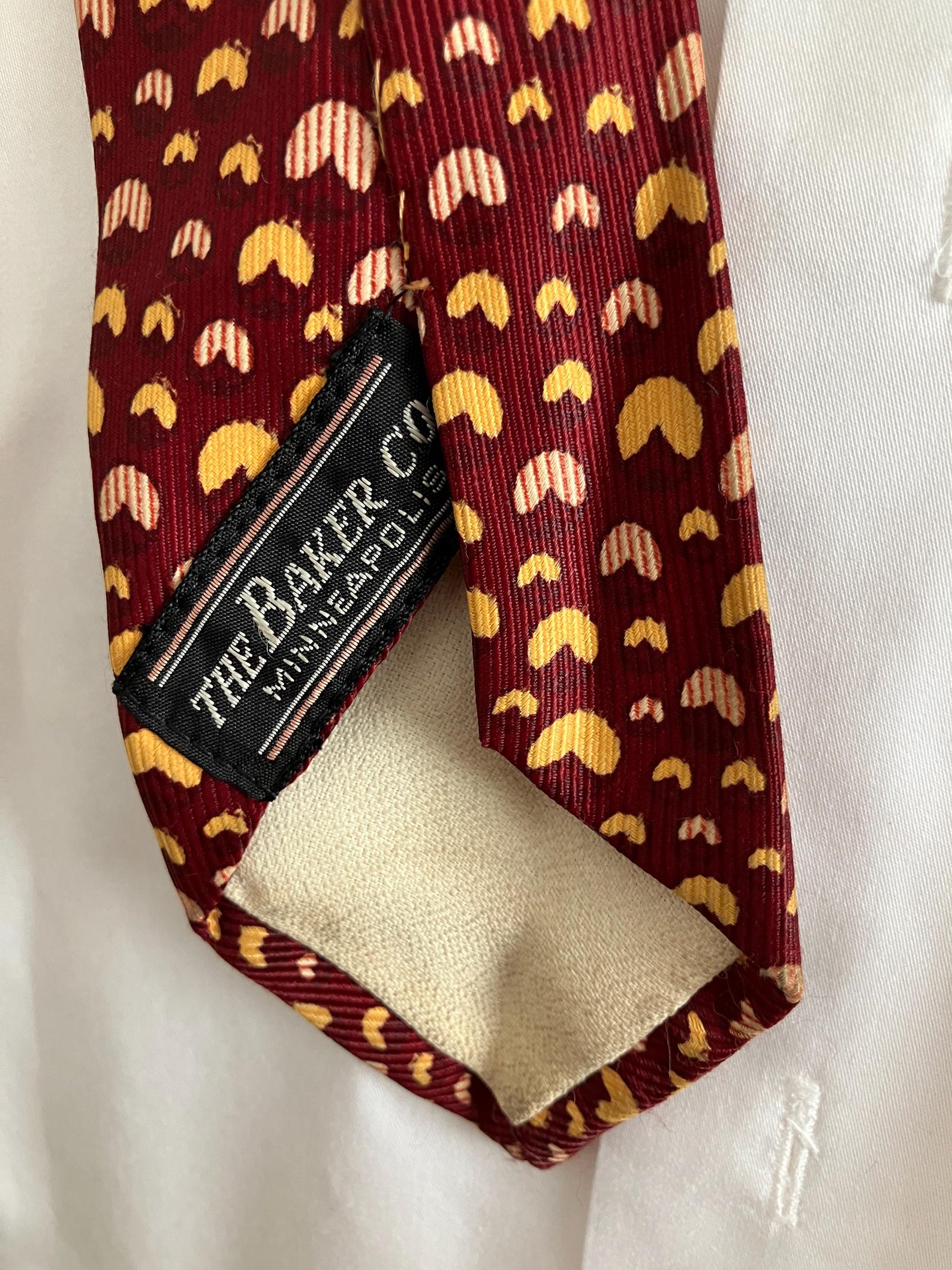 Vintage 1950s Baker Co Minneapolis Rayon Tie, Classic Golden Flecks on ...
