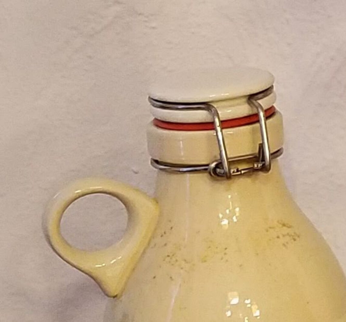 Ceramic Growler Flip Top Lid, Porcelain With Rubber Washer - Etsy
