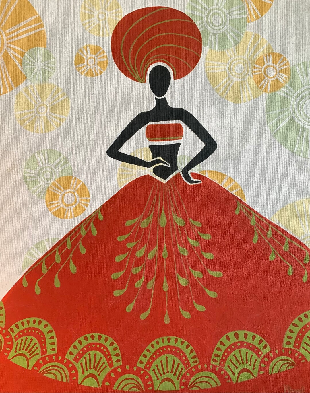 Contemporary African American Art Black Art Canvas Board - Etsy