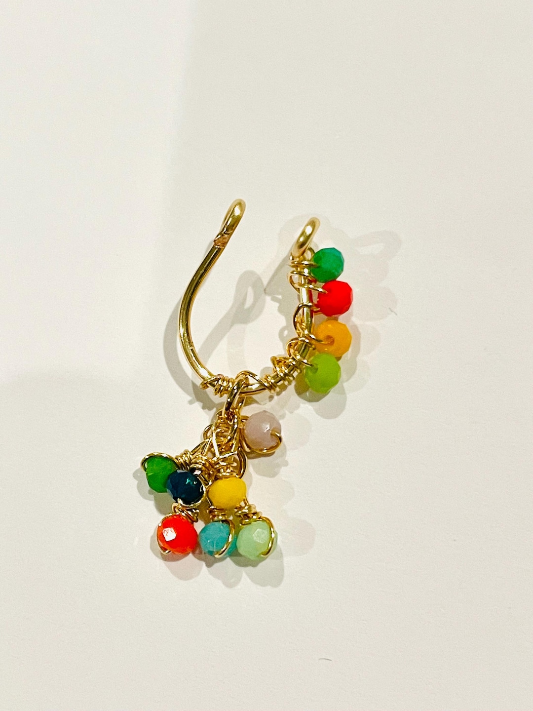 Bead Wrapped Nose Cuff | Clip on Nose Ring | No Piercing Needed - Etsy