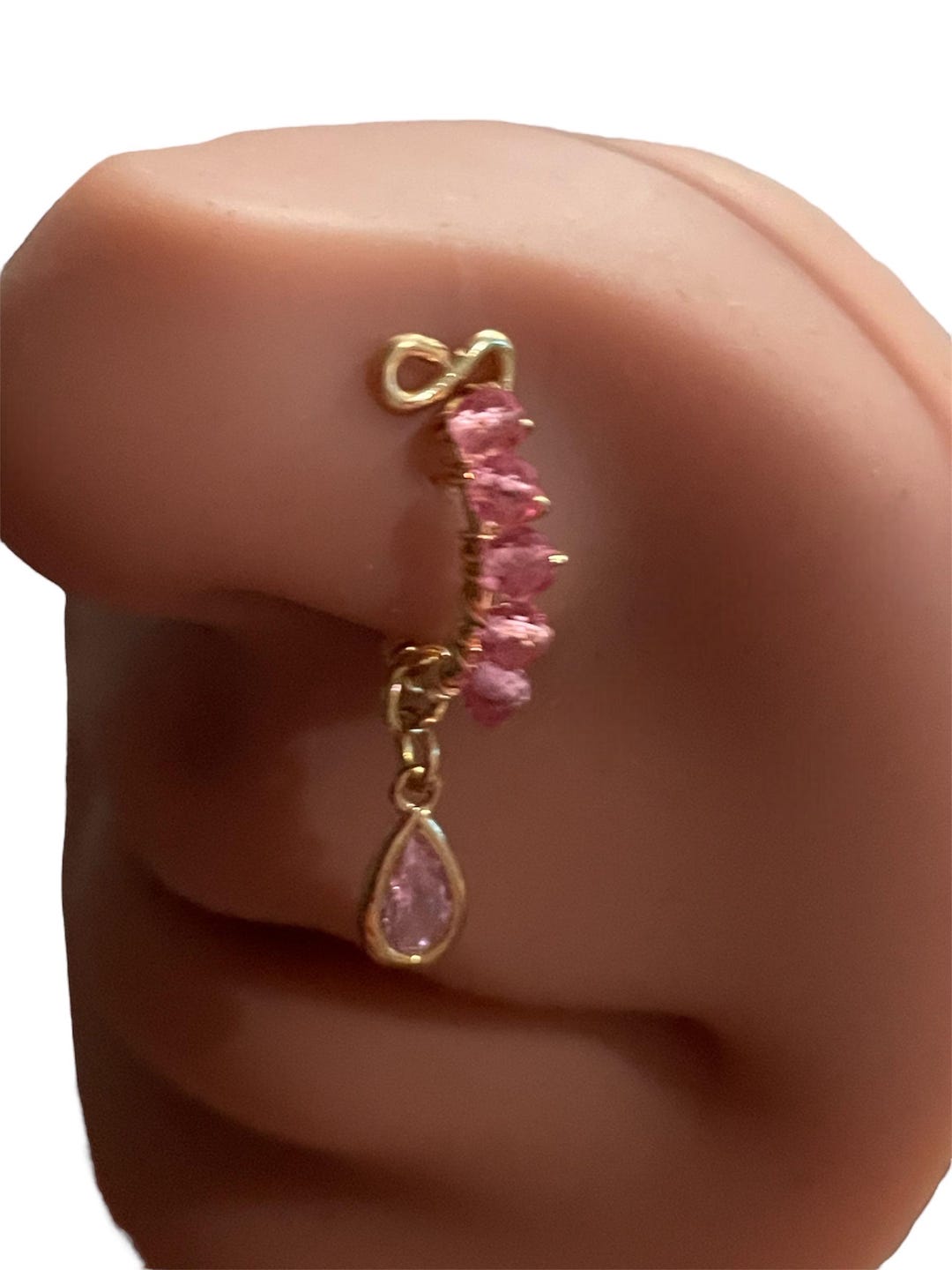 Bead Wrapped Nose Cuff | Clip on Nose Ring | No Piercing Needed - Etsy
