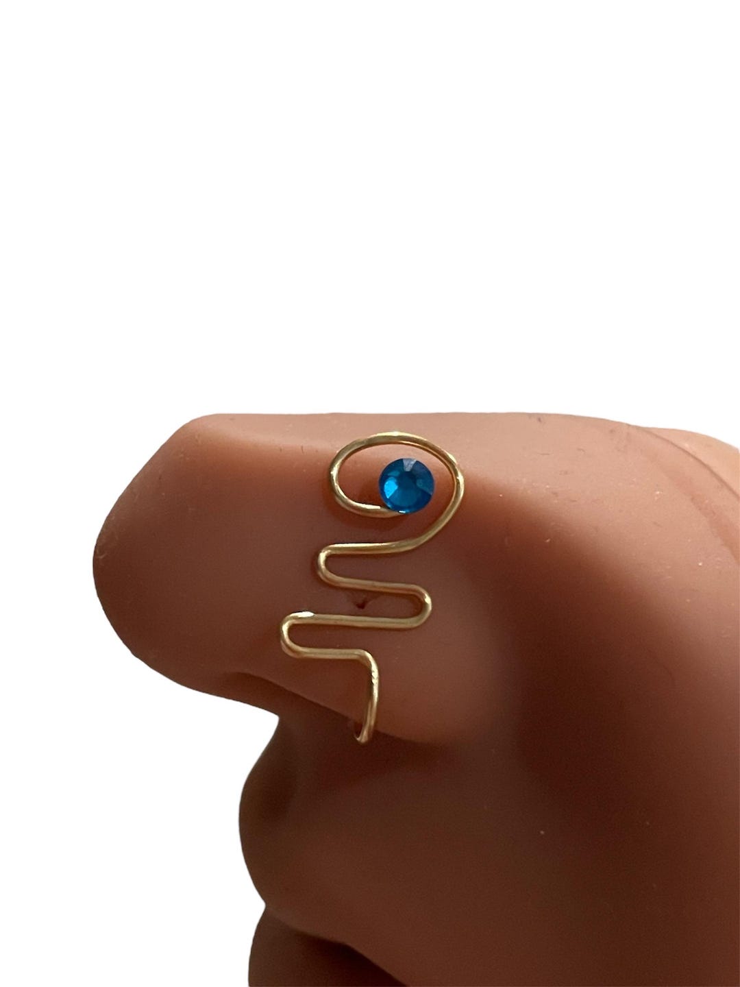 Rhinestone Nose Cuff | Clip on Nose Ring | No Piercing Needed - Etsy