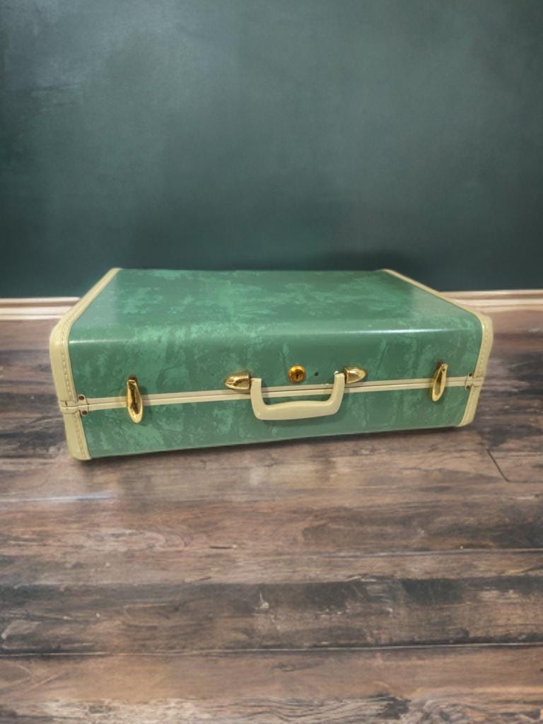 Vintage 1950s Bermuda Green Samsonite Schwayder Bros. Hard Shell ...