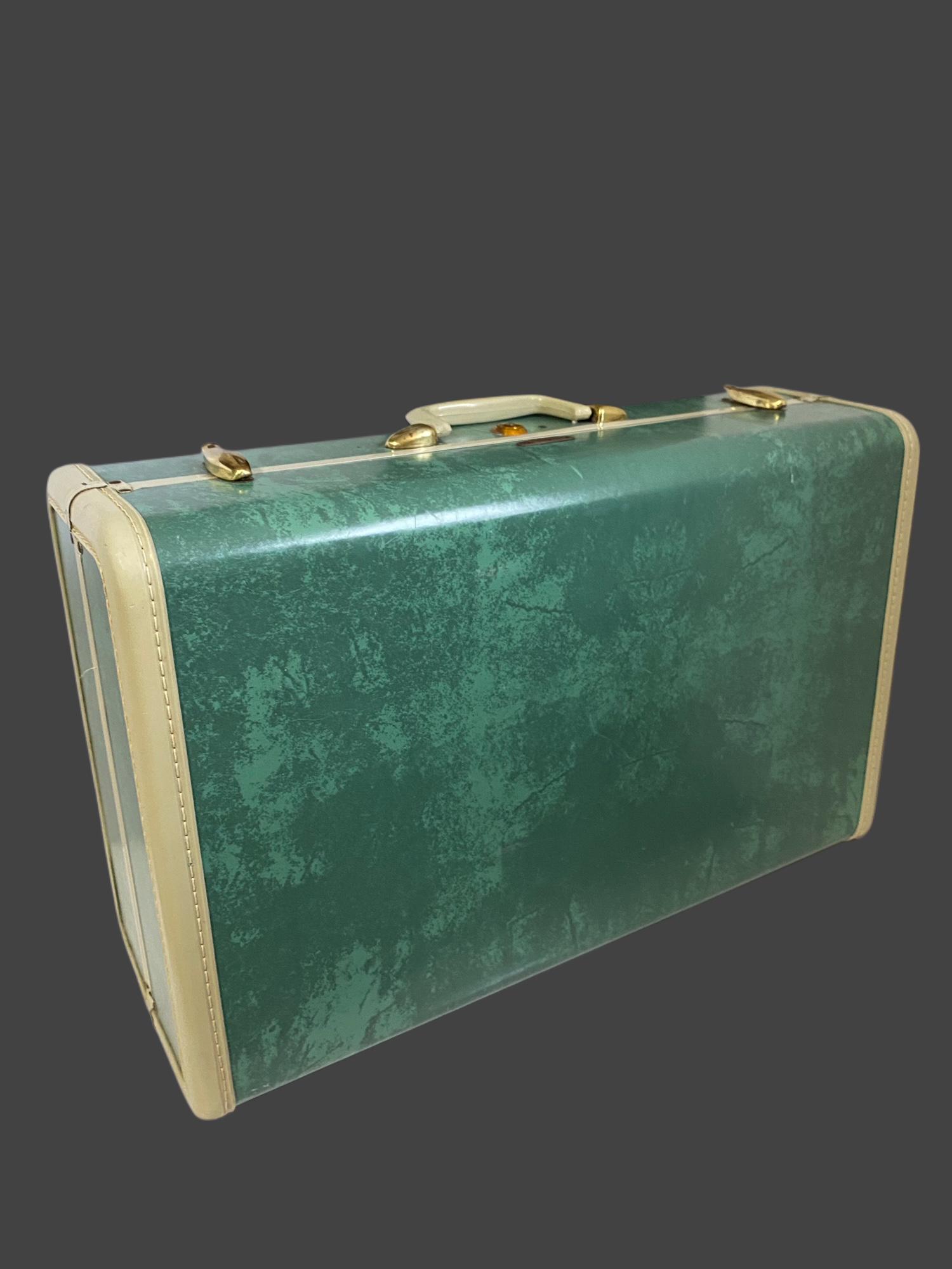 Vintage 1950s Bermuda Green Samsonite Schwayder Bros. Hard Shell ...