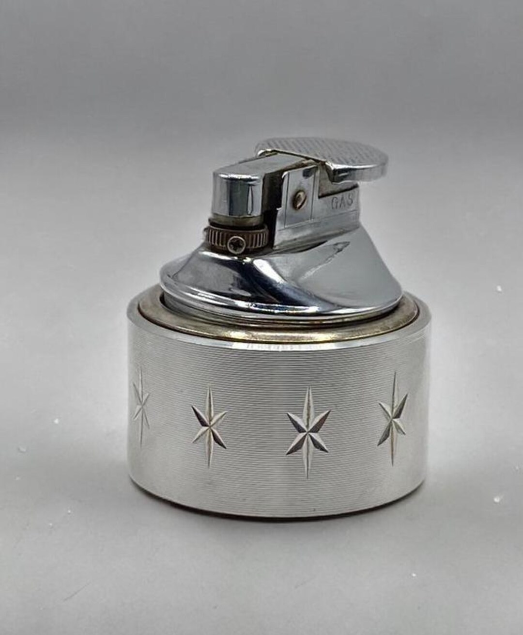 Vintage MCM Atomic Star Table Lighter - Silver Star Lighter - Rolstar ...