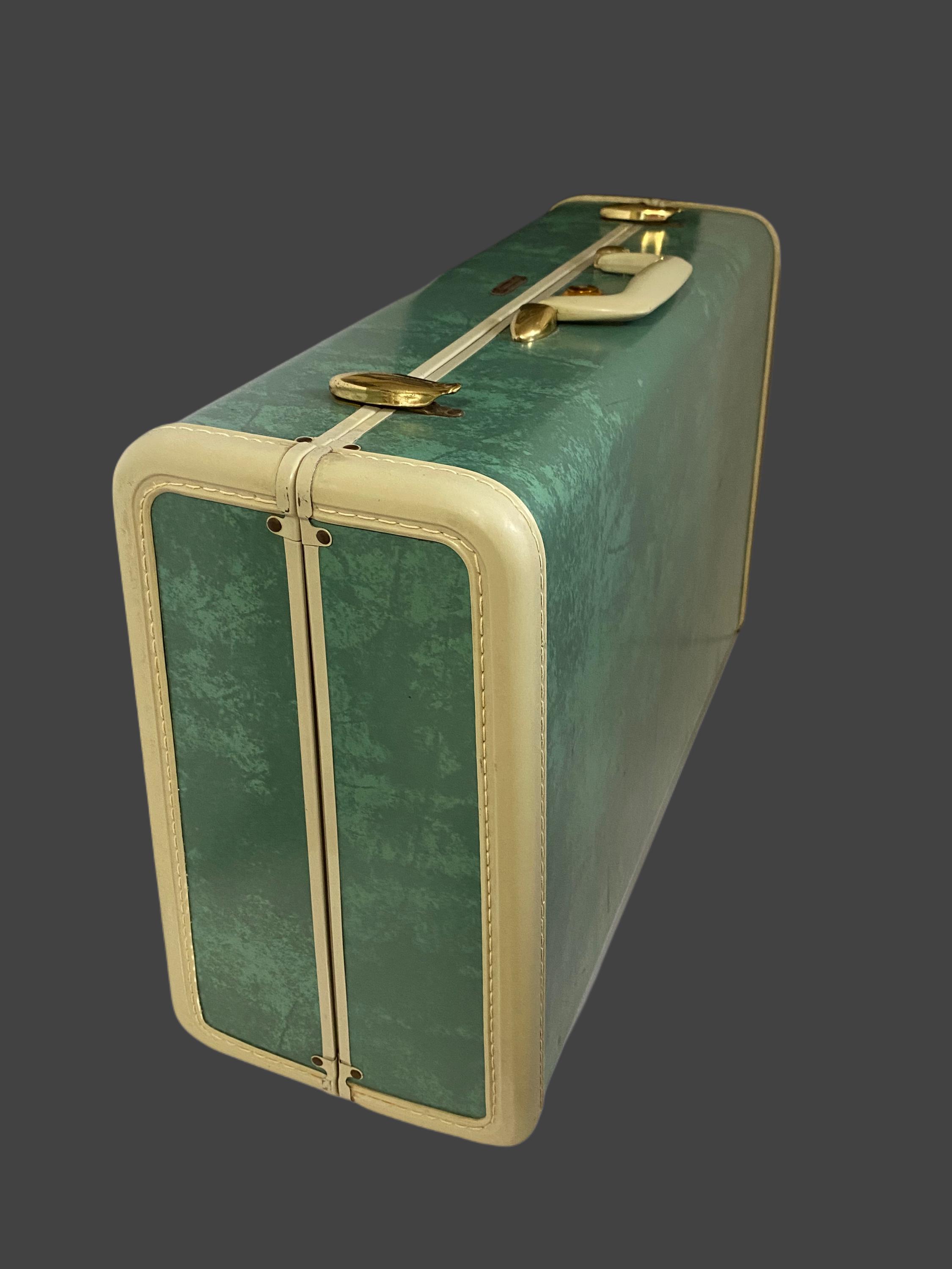 Vintage 1950s Bermuda Green Samsonite Schwayder Bros. Hard Shell ...