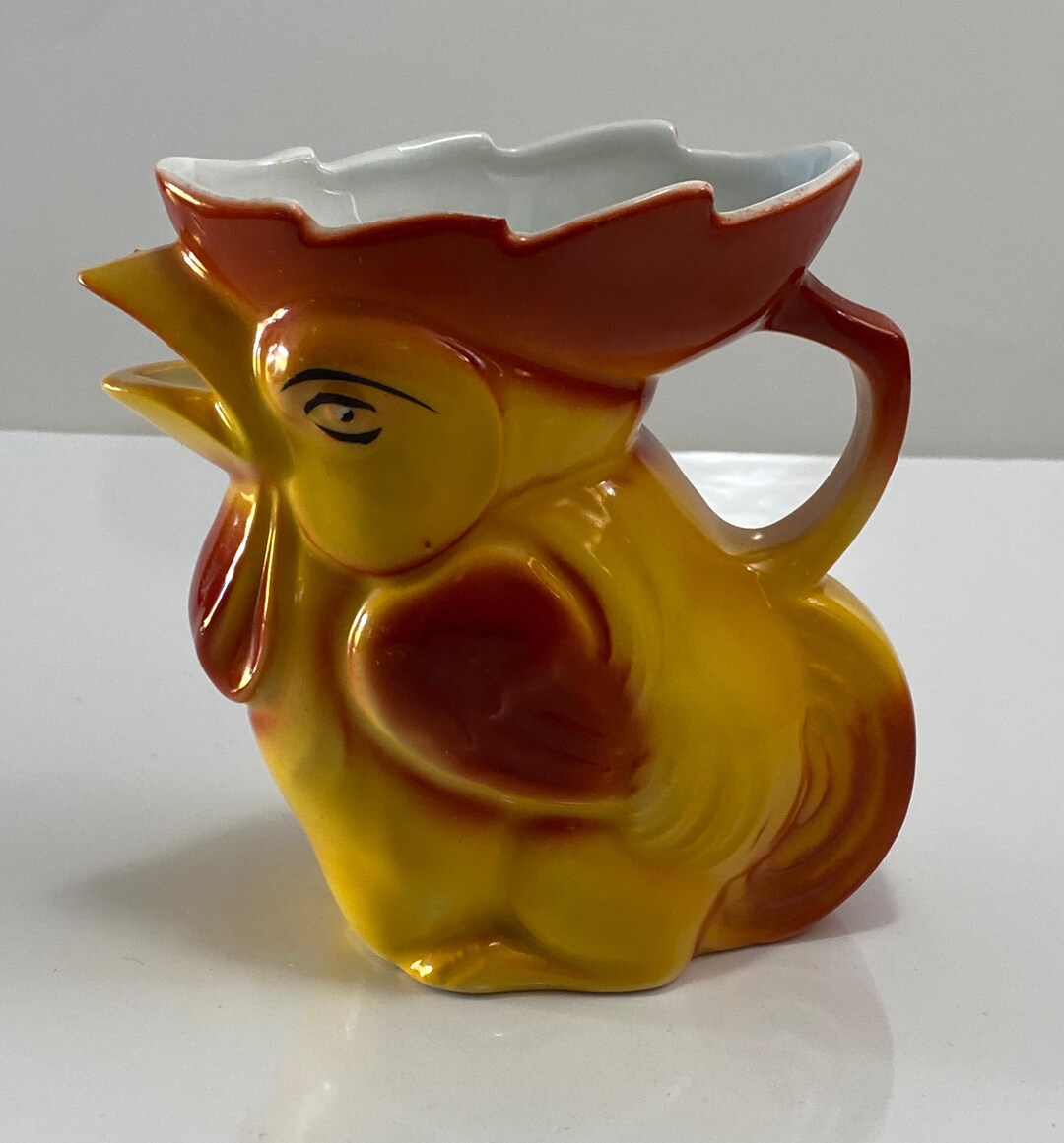 Vintage Rooster Creamer Jug - Pours From Beak - Ceramic Rooster Pitcher ...