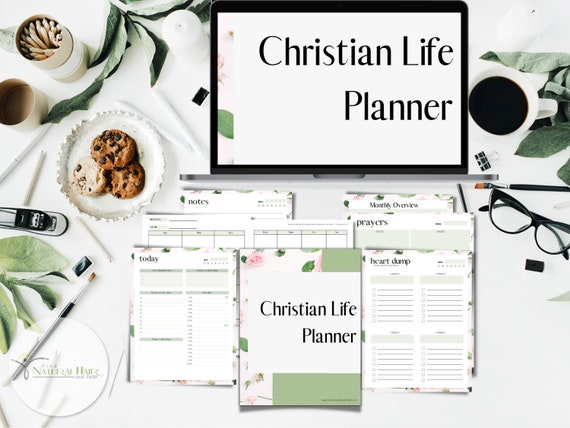 Christian Life Planner Printable Undated Floral Faith Based - Etsy