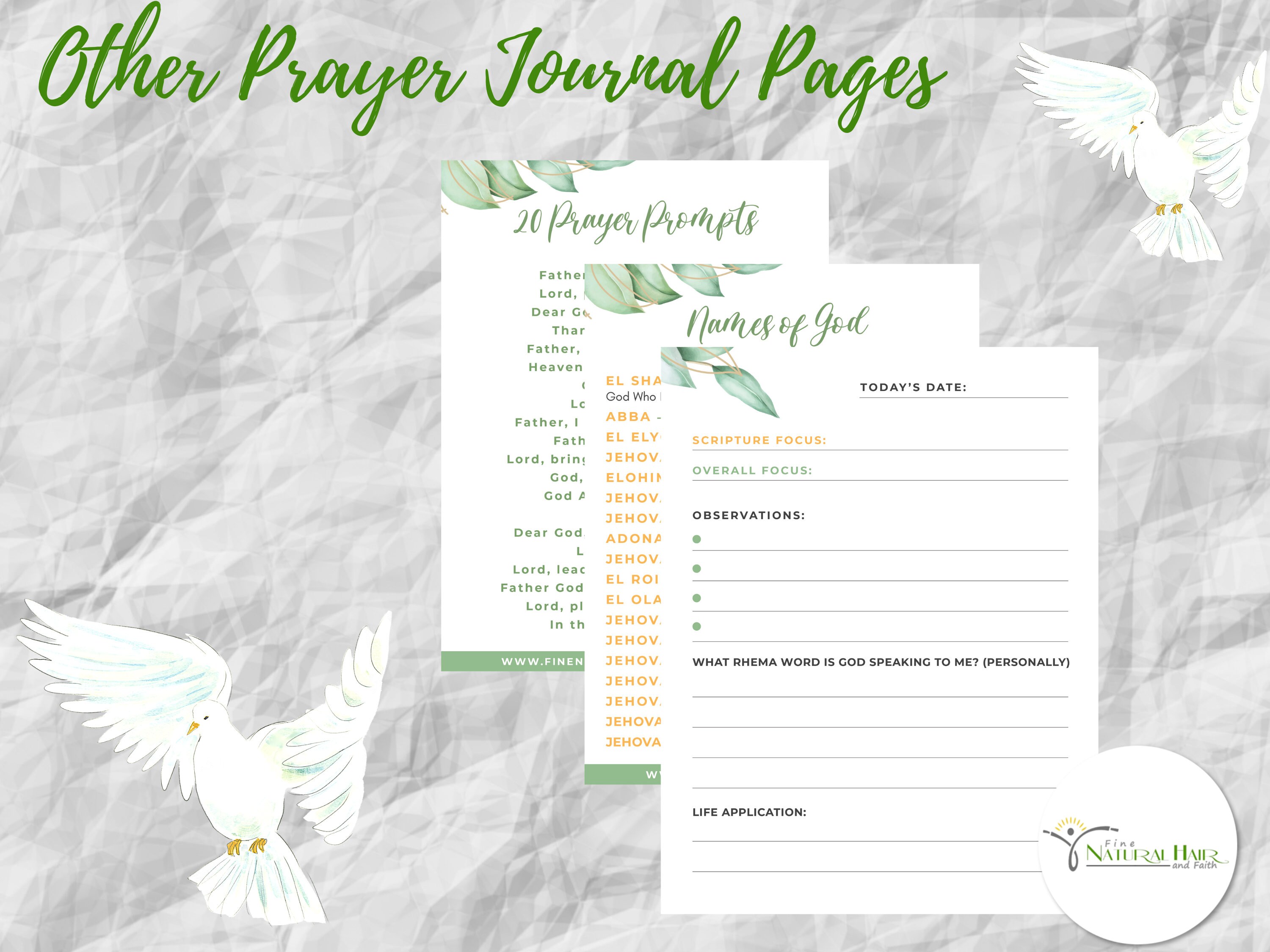 The Lord's Prayer PDF, Prayer Journal Printable for Christian Faith ...