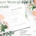 Prayer Warrior Printable for War Room Prayer, Faith Planner Insert ...