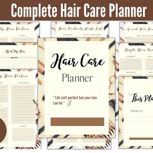 Hair Care Planner Journal for Healthy Hair Natural Hair - Etsy