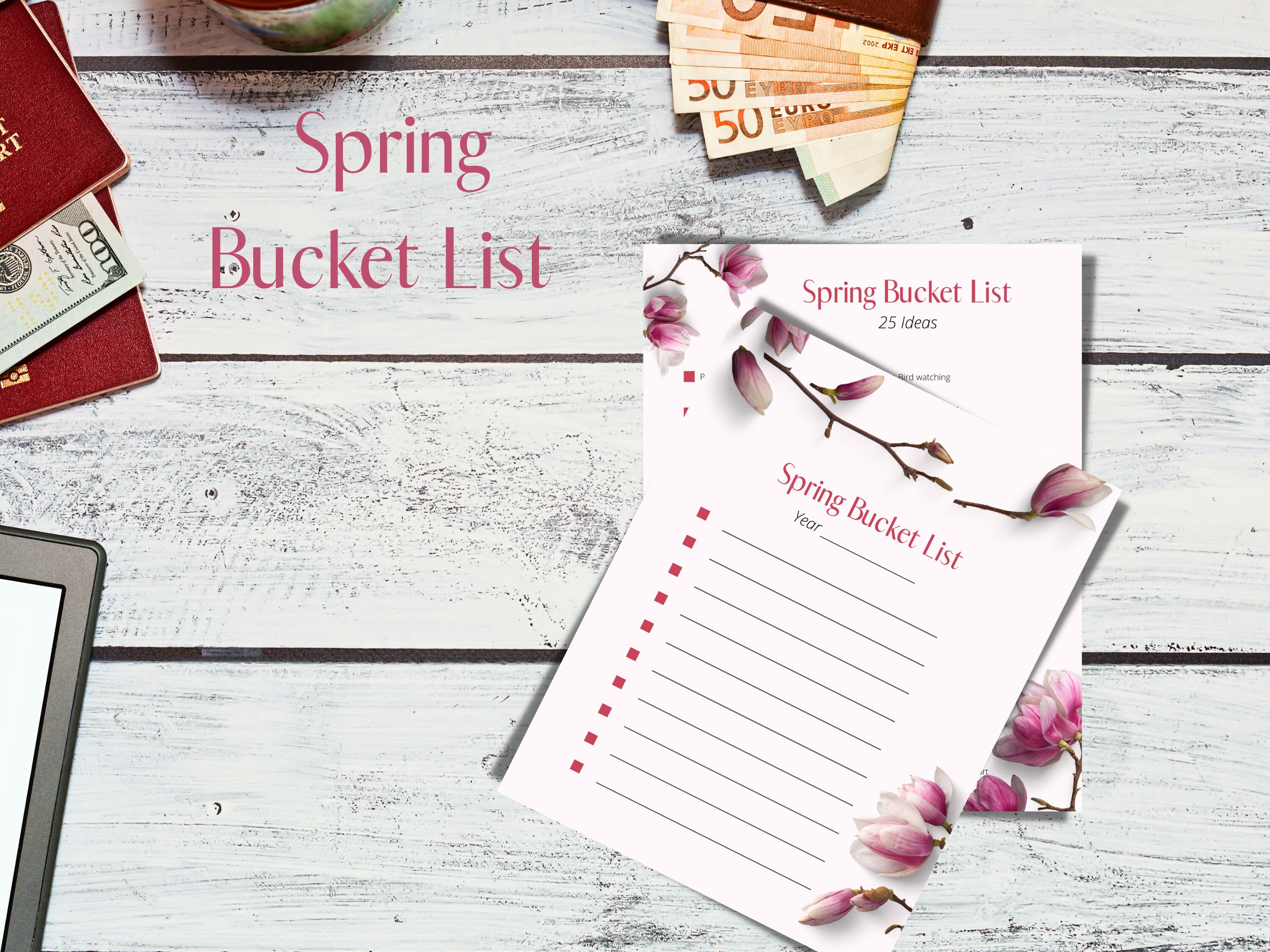 Bucket List Printable, Bucket List Ideas and Bucket List Templates for ...