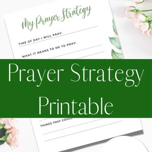 Prayer Warrior Printable for War Room Prayer, Faith Planner Insert ...