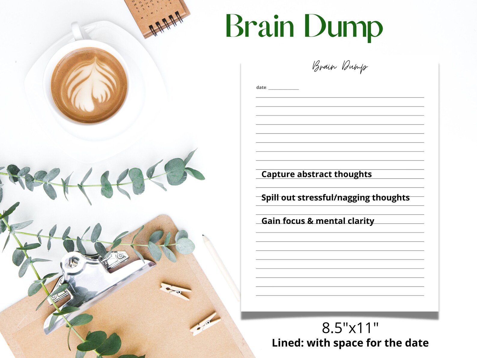 Printable Productivity Planner Pages With Daily Tracker, Routine ...