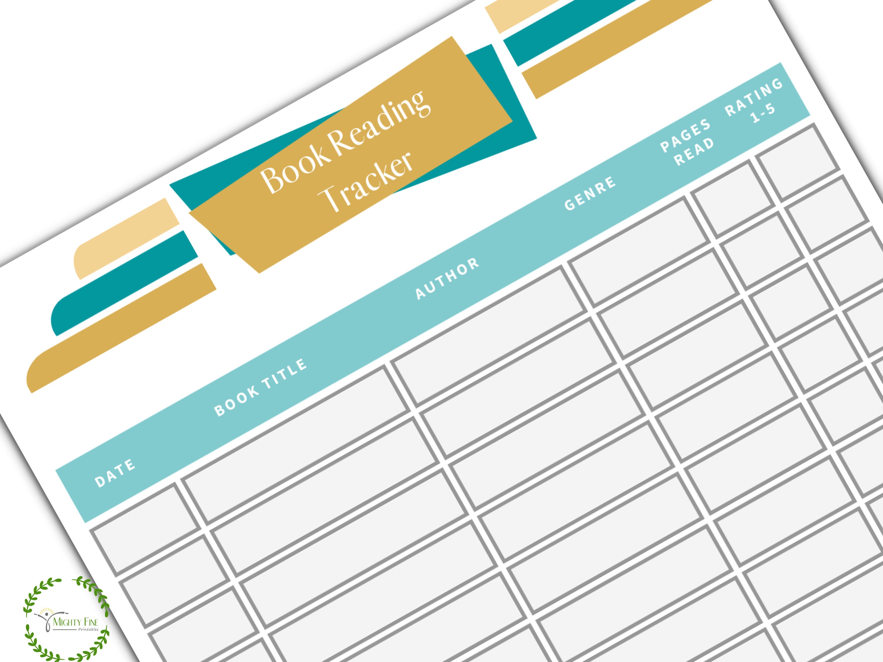 Reading Log, Book Tracker, Reading Habit Tracker and Book Genres ...