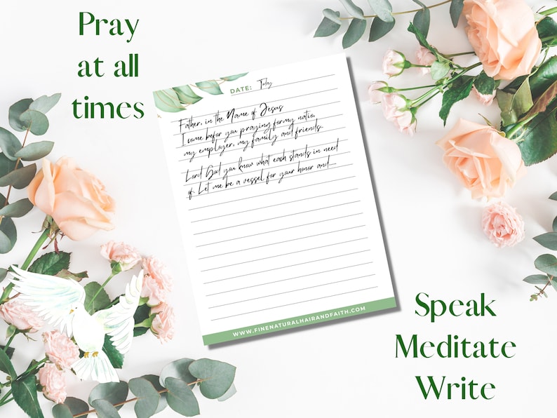Prayer Warrior Printable for War Room Prayer, Faith Planner Insert ...