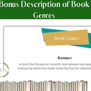 Reading Log, Book Tracker, Reading Habit Tracker and Book Genres ...