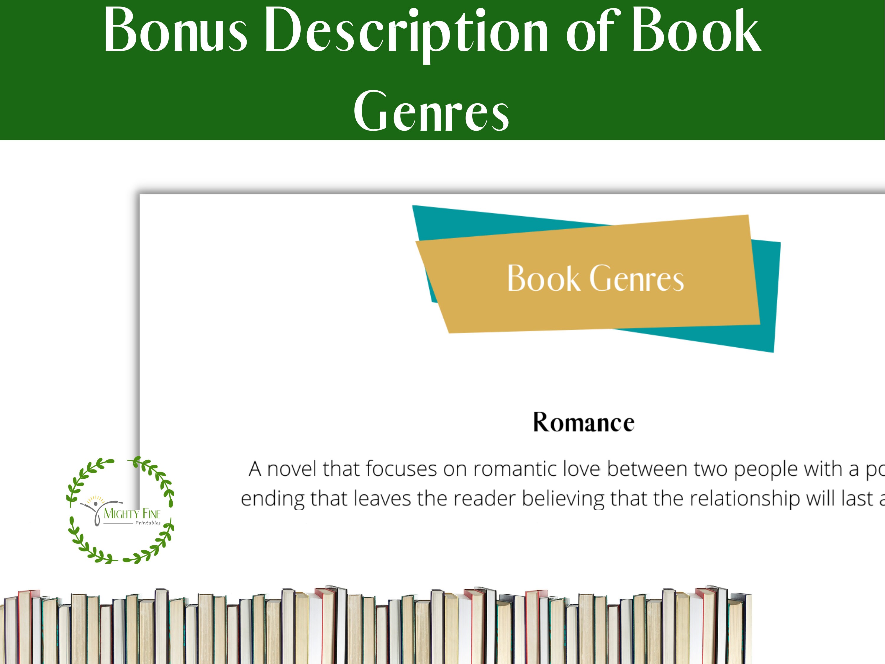 Reading Log, Book Tracker, Reading Habit Tracker and Book Genres ...