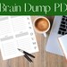 Brain Dump Worksheet, Productivity Planner Insert, Printable Brain Dump ...