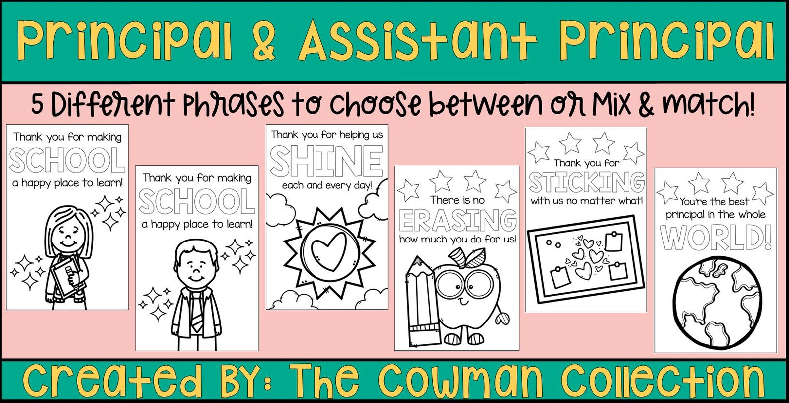 Principal or Assistant Principal Appreciation Day Cards- Printable ...
