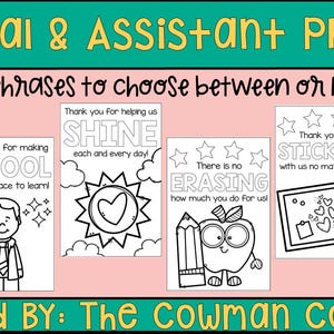 Staff Appreciation Cards- Thank You- Community Helpers- Principal ...