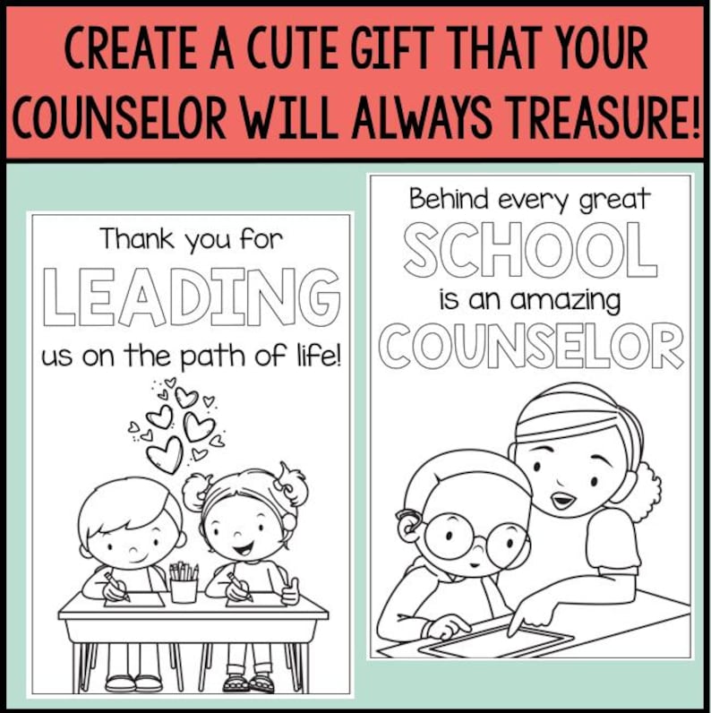 Counselor Appreciation Day Cards- Printable- School Counselors Thank ...