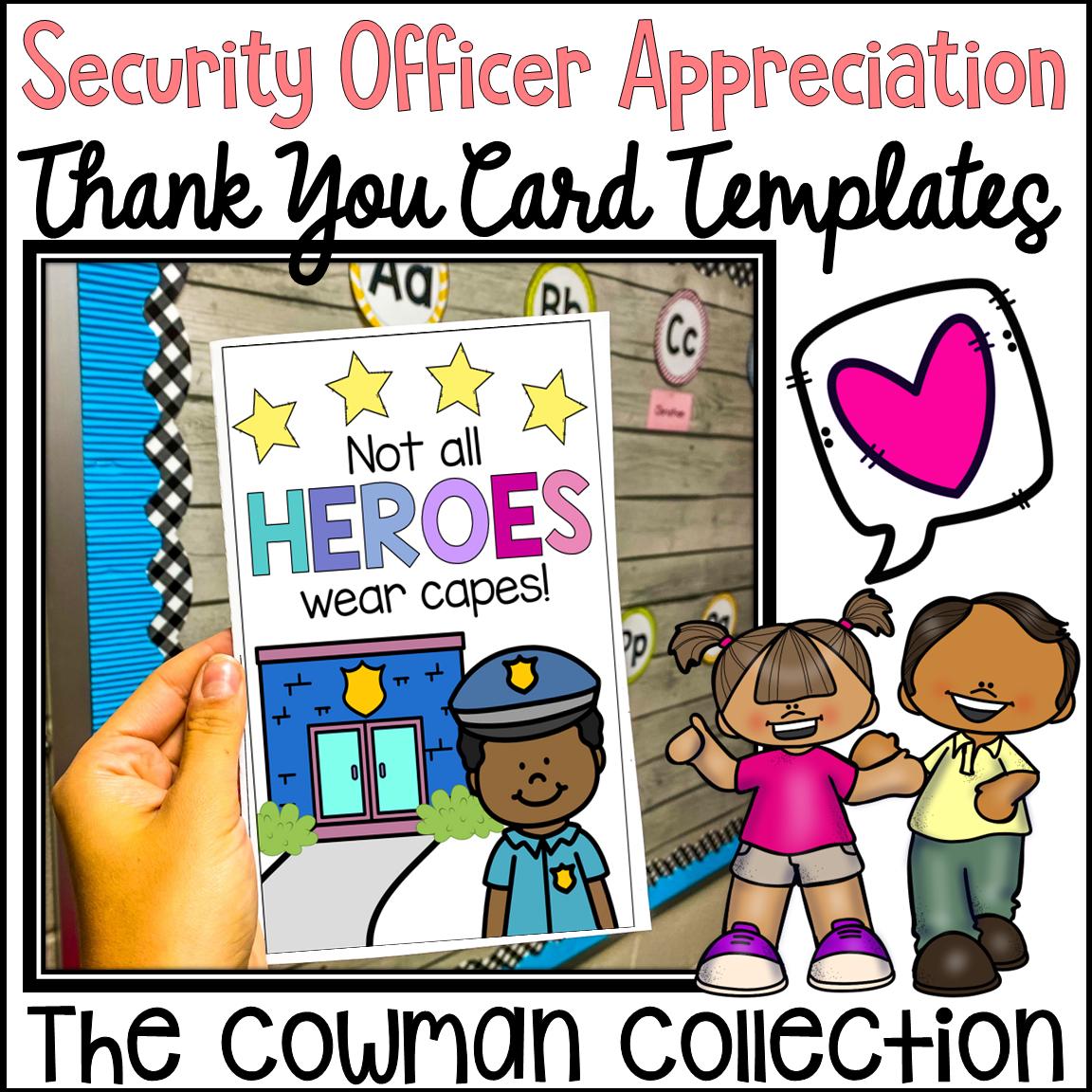 Police Officer Appreciation Day Cards - Printable - Security Officer ...