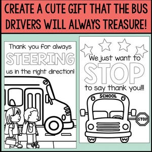 Bus Driver Appreciation Day Cards - Printable - Thank You - Community ...
