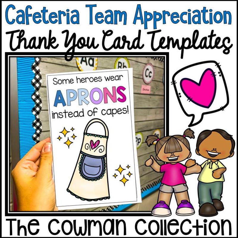 Cafeteria Staff Appreciation Cards - Etsy