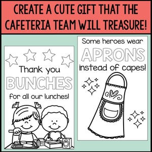 Cafeteria Worker Appreciation Day Cards- Printable- School Cafeteria ...
