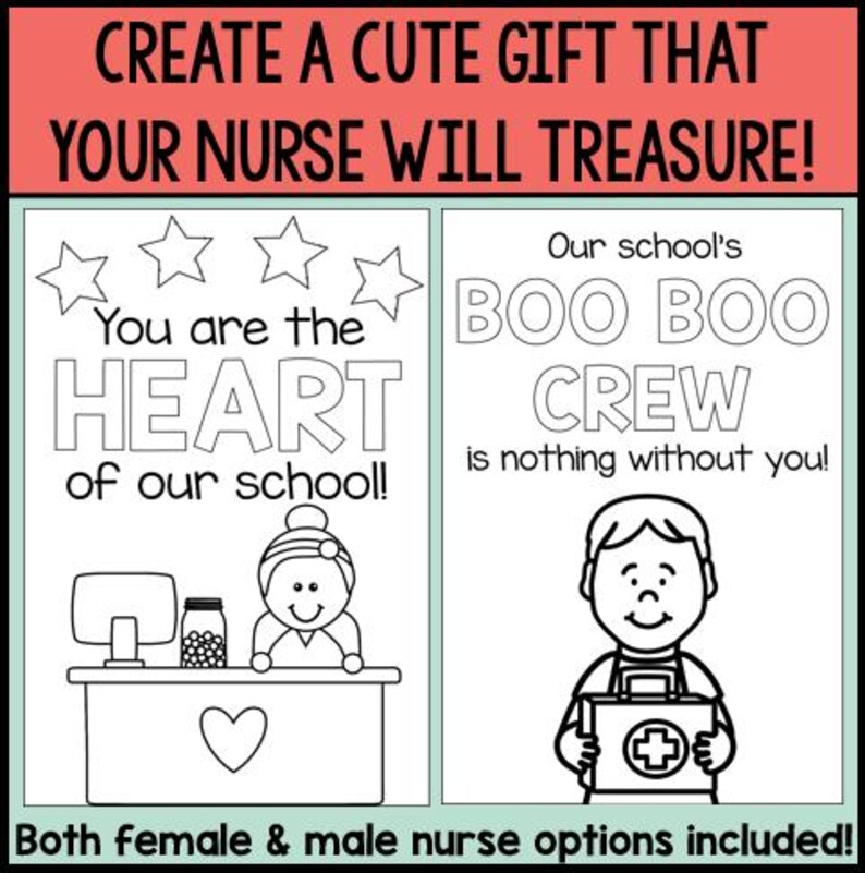 Nurse Appreciation Day Cards- Printable- School Nurse Thank You ...