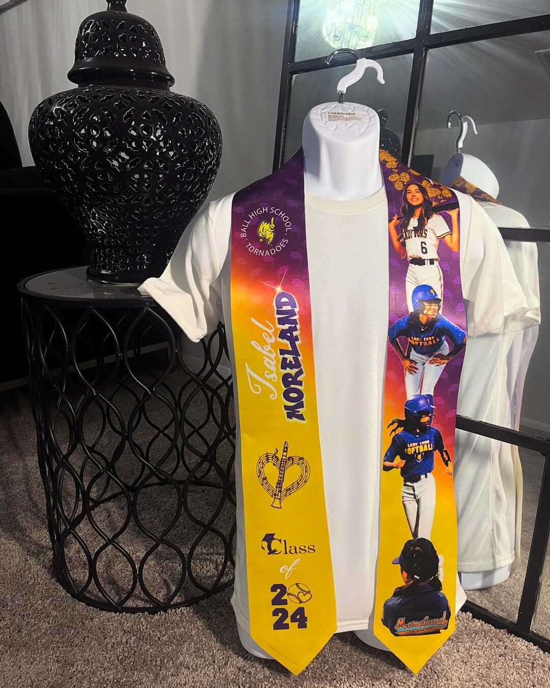 Custom Graduation Stoles With 4 Pictures - Etsy