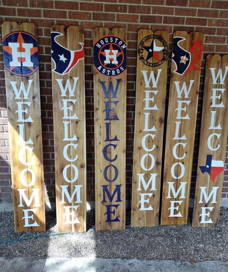Front Porch Welcome Sign - Custom Designs - Welcome Sign - Sports Porch ...