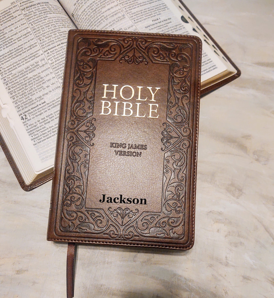 Personalized Name KJV HOLY BIBLE Custom Engraved Church Christian Gifts ...