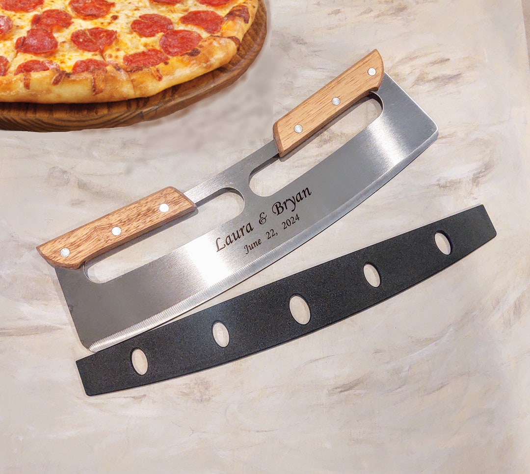 Custom Name Personalized Pizza Rocker Cutter Tool Blade Custom Cooking ...