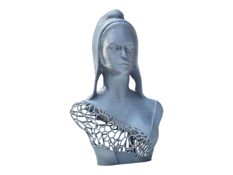 Buste Marianne Voronoï | Sculpture moderne imprimée en 3D | Symbole de ...