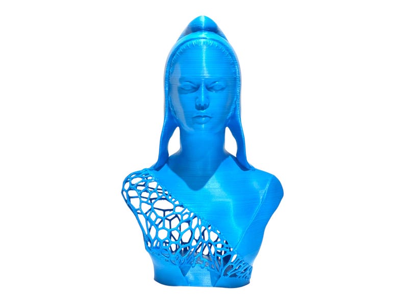 Buste Marianne Voronoï | Sculpture moderne imprimée en 3D | Symbole de ...