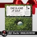 Printable Golf Ticket Template, Instant Download Coupon, Editable One ...