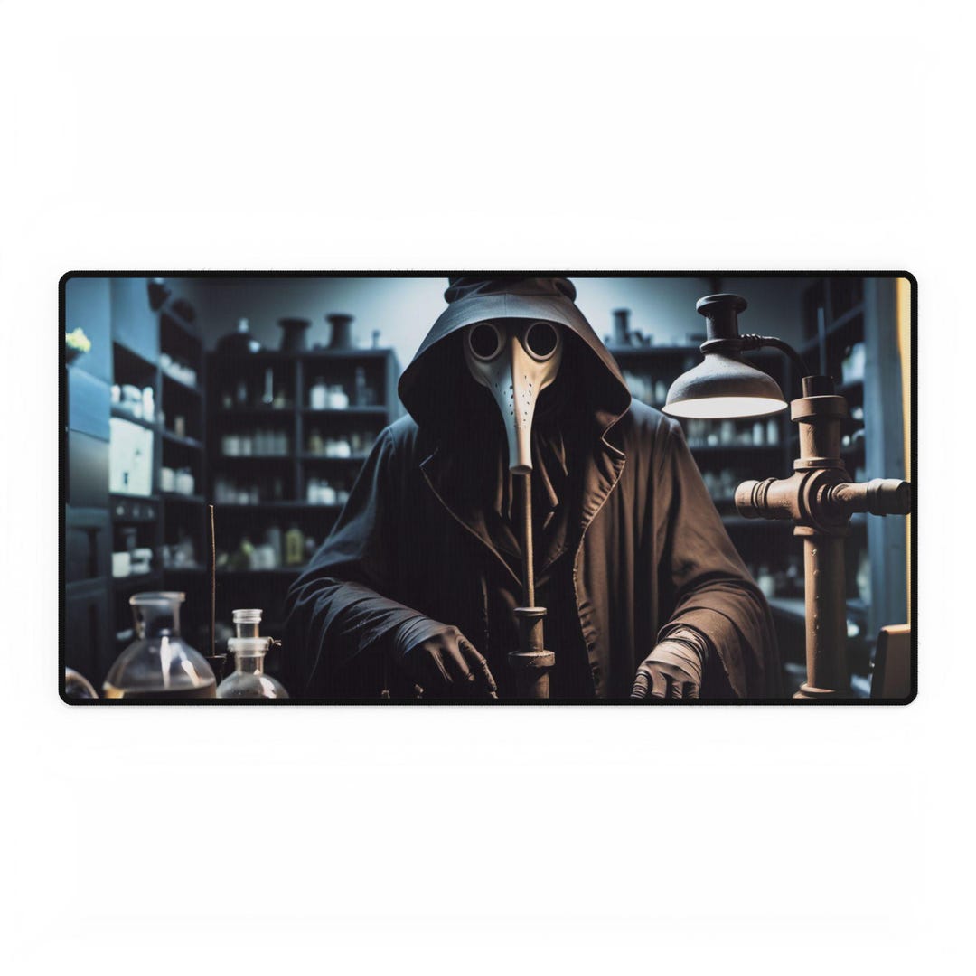 Plague Doctors Lab Desk Mat - Perfect for Gamers, Students, Home Office ...