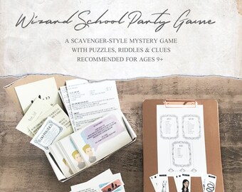 Wizard Treasure Hunt, Wizard Party Game, Treasure Hunt Clues, Wizard ...