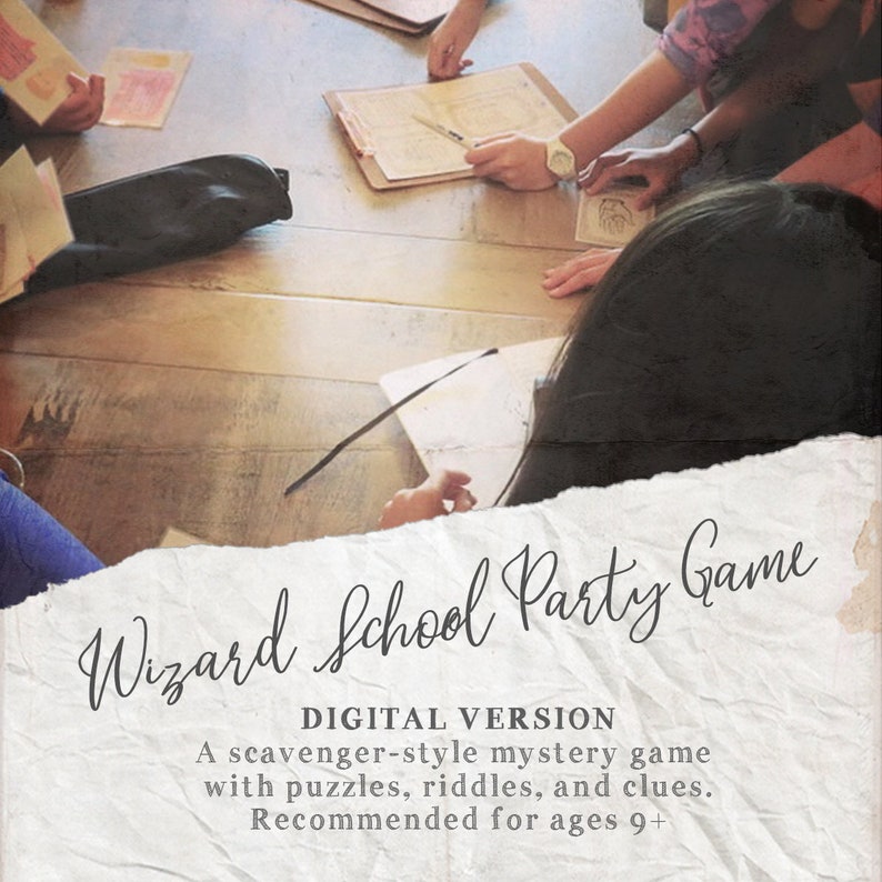 Wizard School Hunt Party Game DIGITAL DOWNLOAD - Etsy
