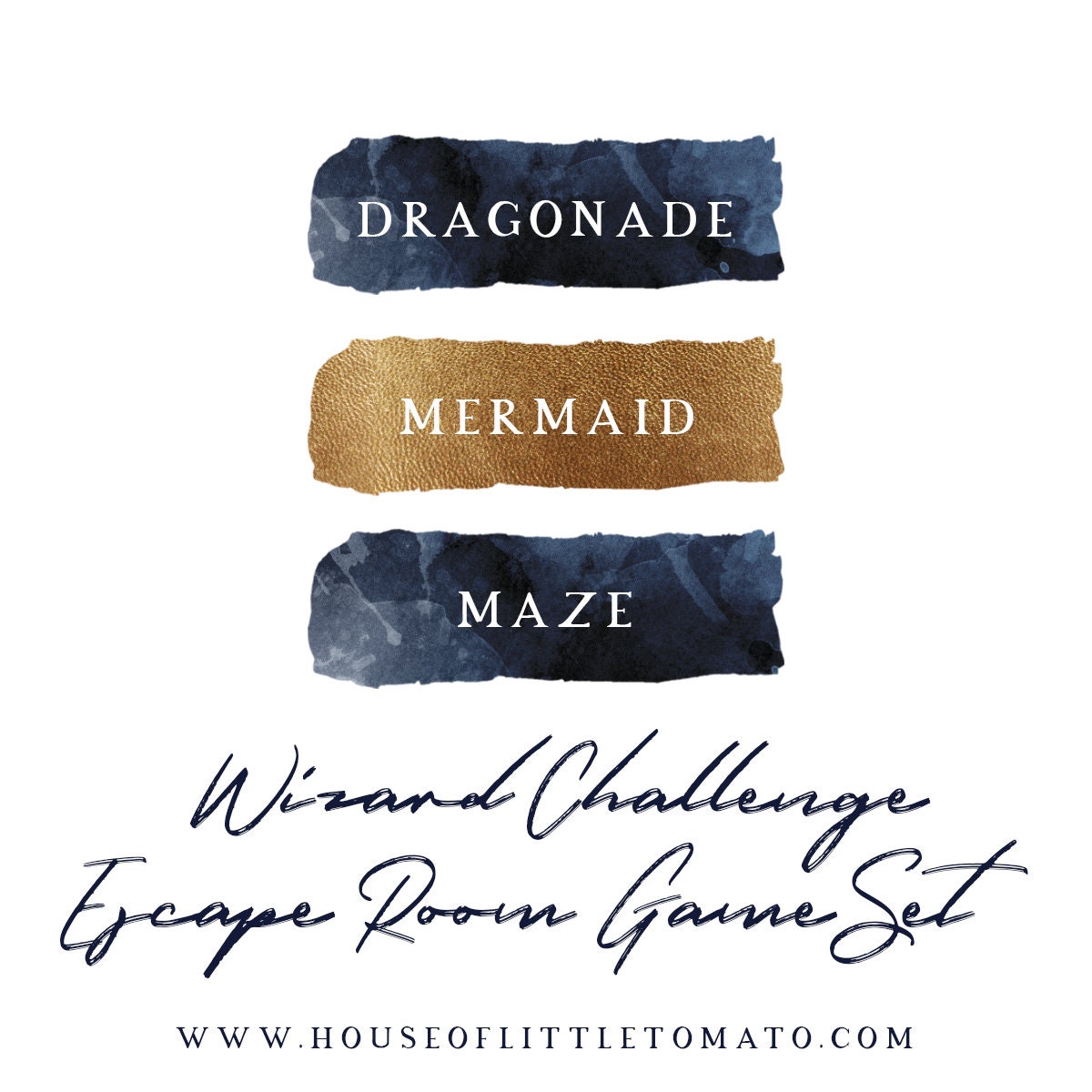 Mermaid Wizard Challenge Escape Room Game Kit: BLACKLIGHT REACTIVE ...