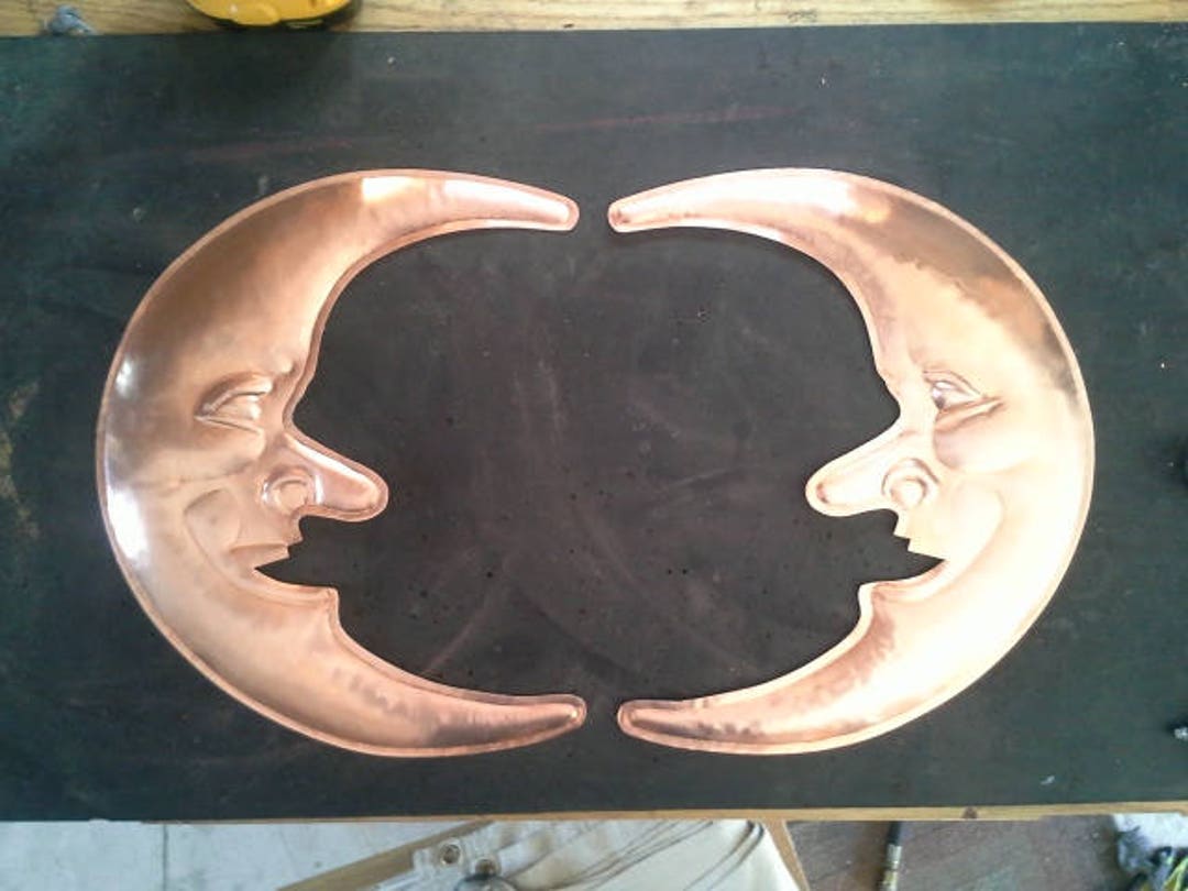 Hammered Copper Moons 7th Anniversary Gift - Etsy