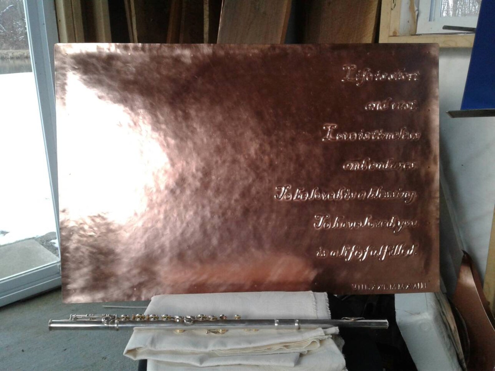 Personalized Hammered Copper Sign 7th Wedding Anniversary Gift - Etsy