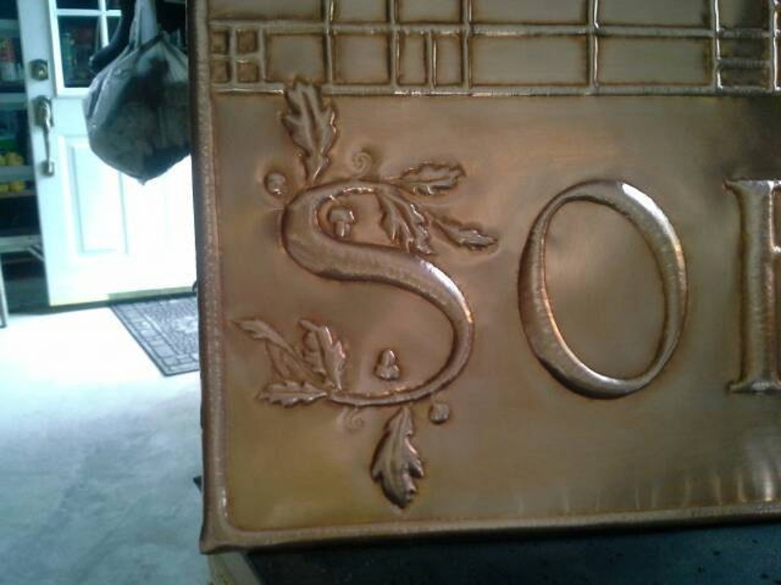 Hand Hammered Custom Copper Sign Copper 7th Wedding - Etsy