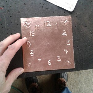 Copper Clock Face - Etsy