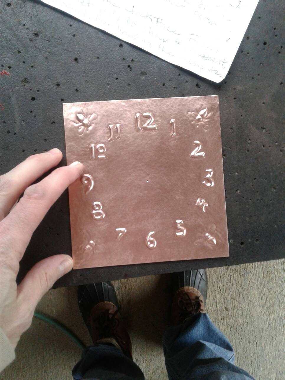 Copper Clock Face | Etsy